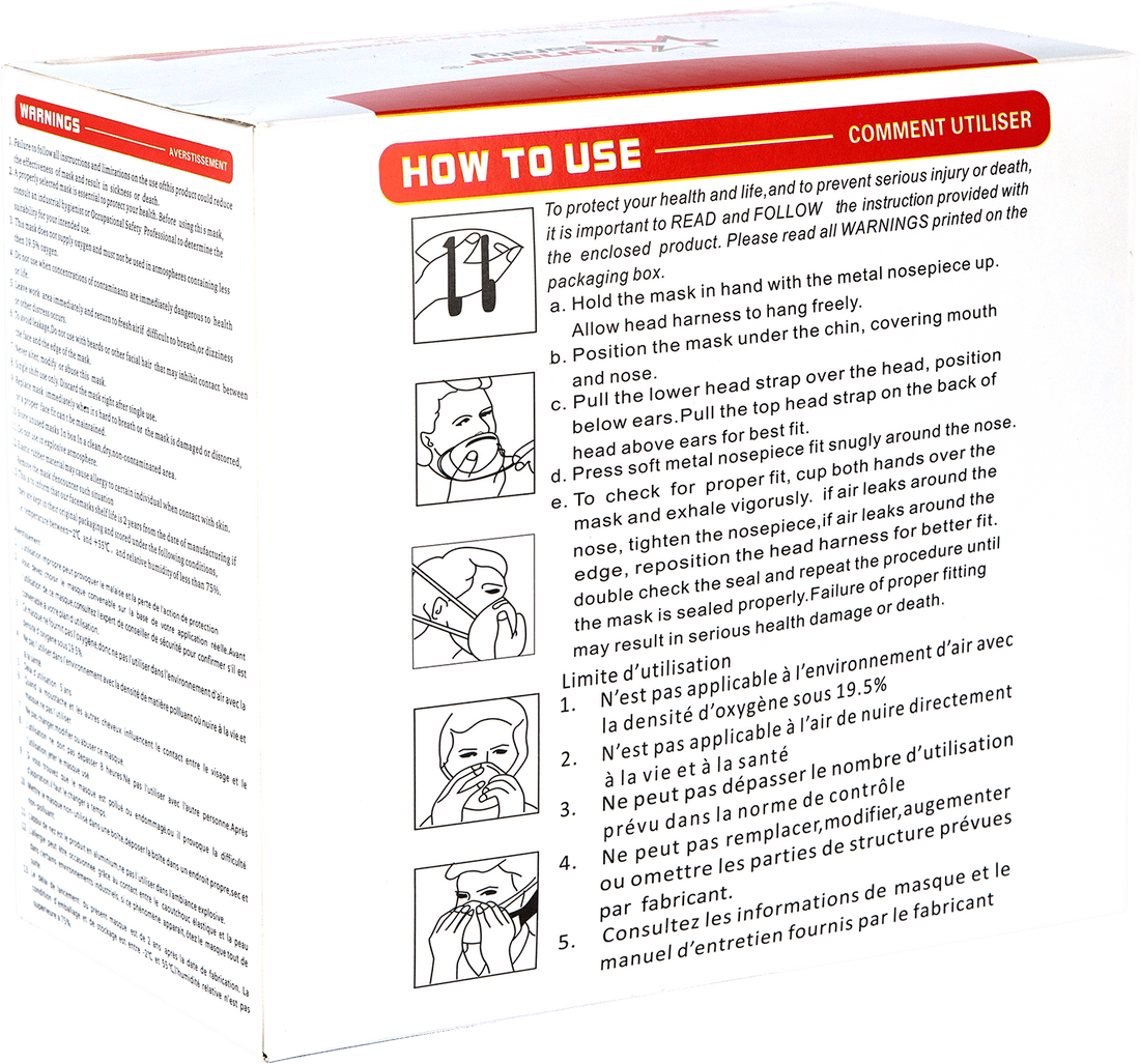 FFP3 + Valve Respiratory face dust masks SABS NRCS – Online Industrial