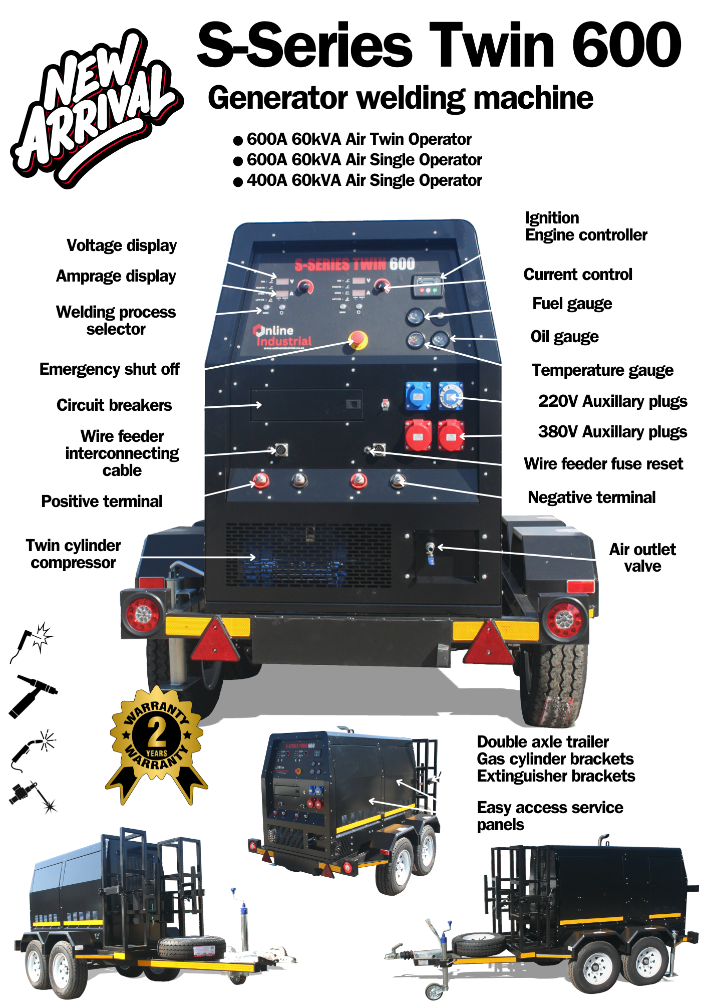S-Series 450Amp Diesel generator welding machine – Online Industrial