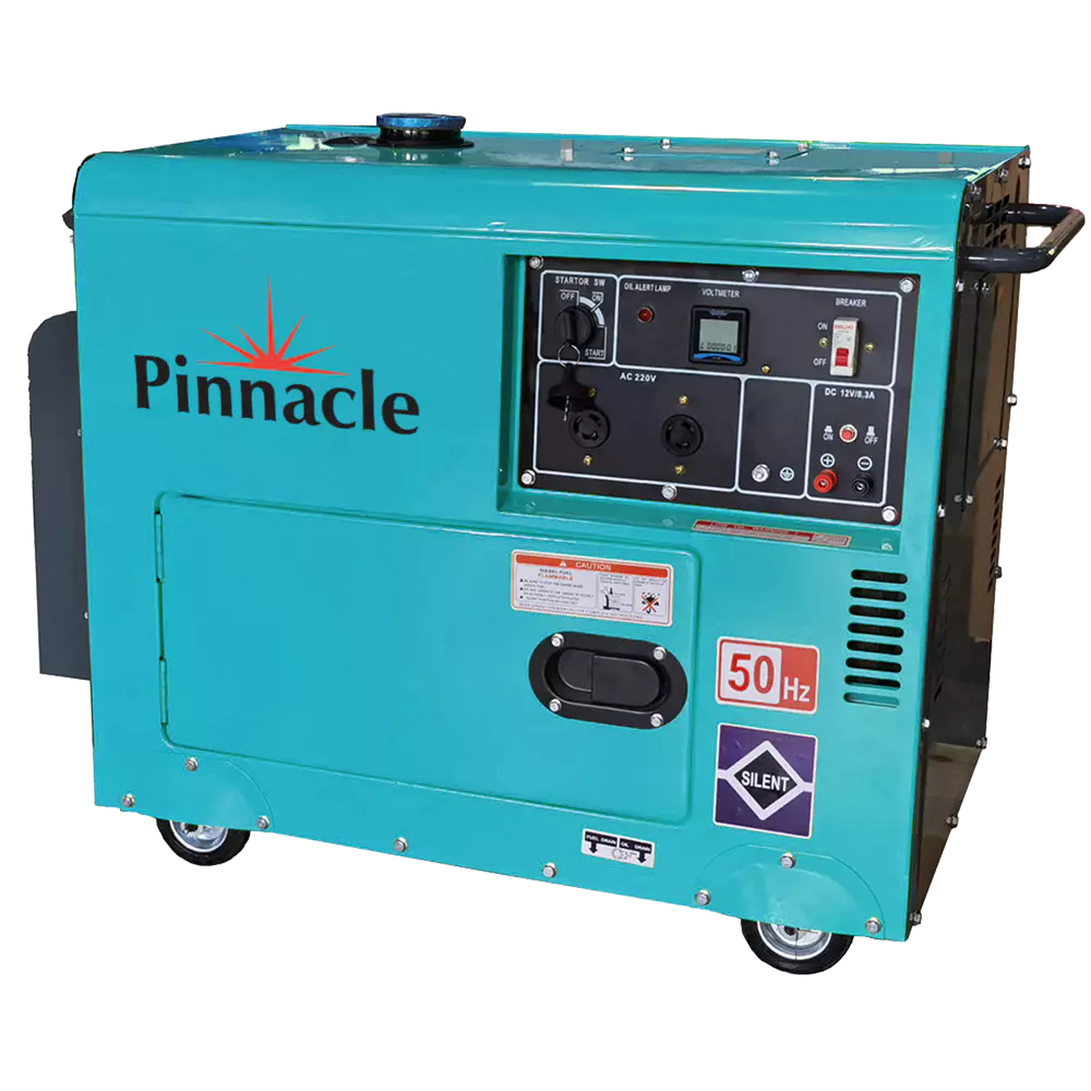 6.5kVA Portable silent petrol generator 220V 12V AVR – Online Industrial