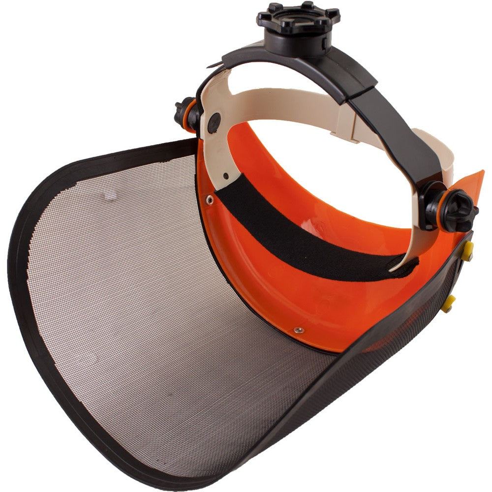 Adjustable metal gauzed wire mesh face shield – Online Industrial