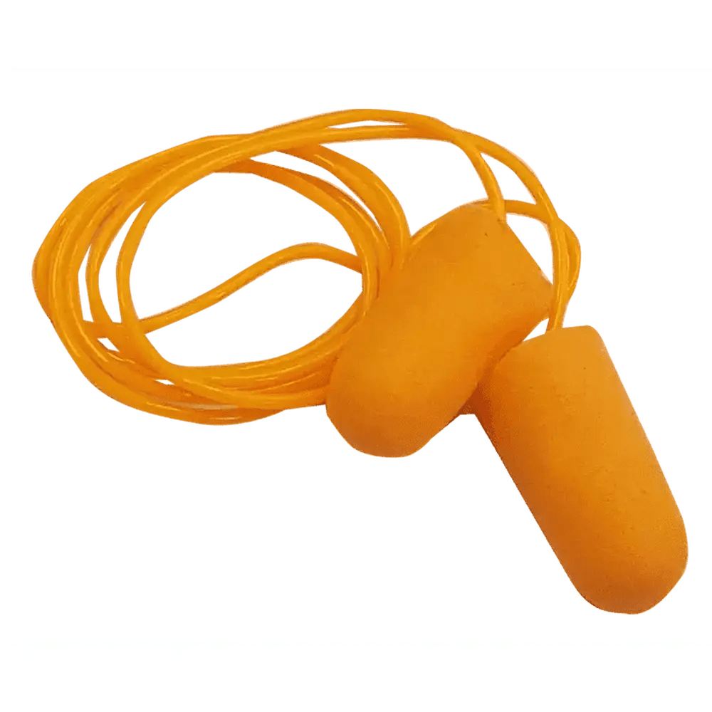 34db Orange PU foam disposable corded earplugs – Online Industrial