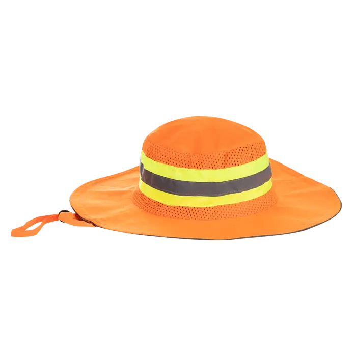 Reflective orange brimmed bush sun hats – Online Industrial