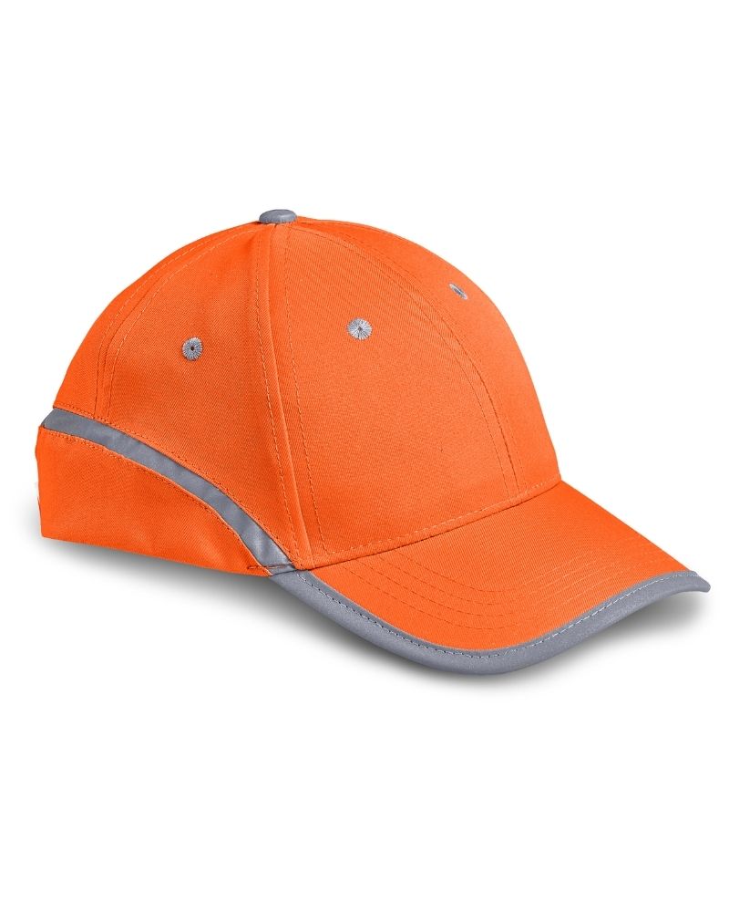 Reflective Hi-Vis orange baseball cap || Online industrial – Online ...