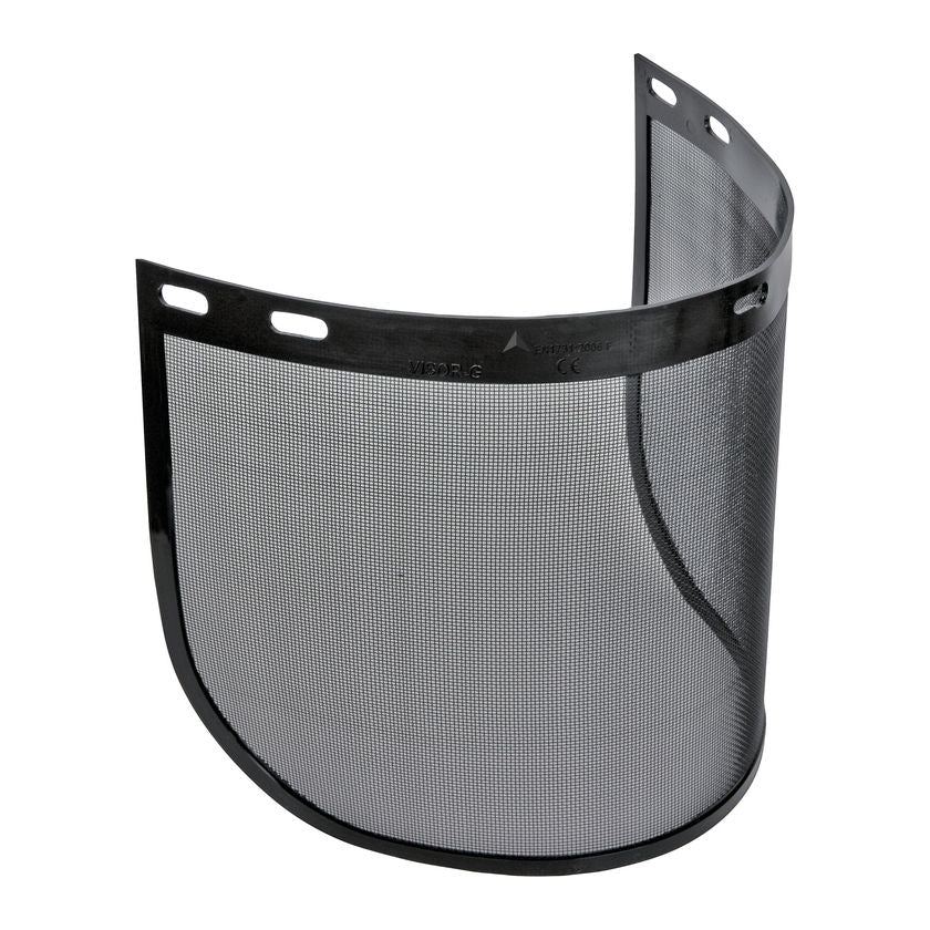 Adjustable metal gauzed wire mesh face shield – Online Industrial