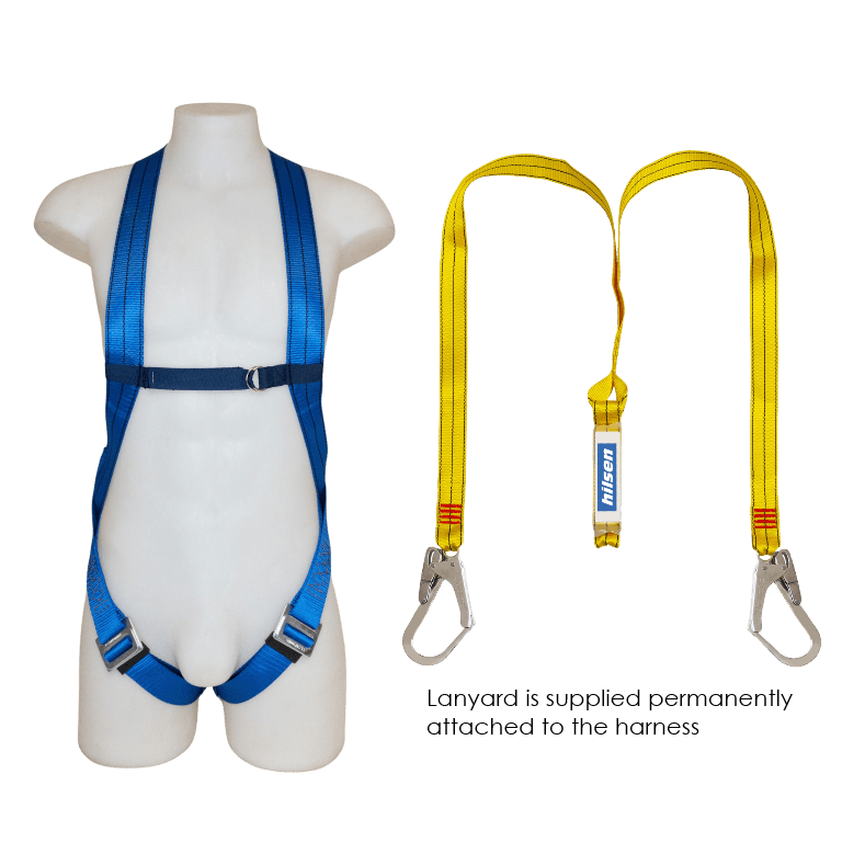 Double lanyard + scaffold hooks safety harnesses | Online industrial S.A – Online Industrial