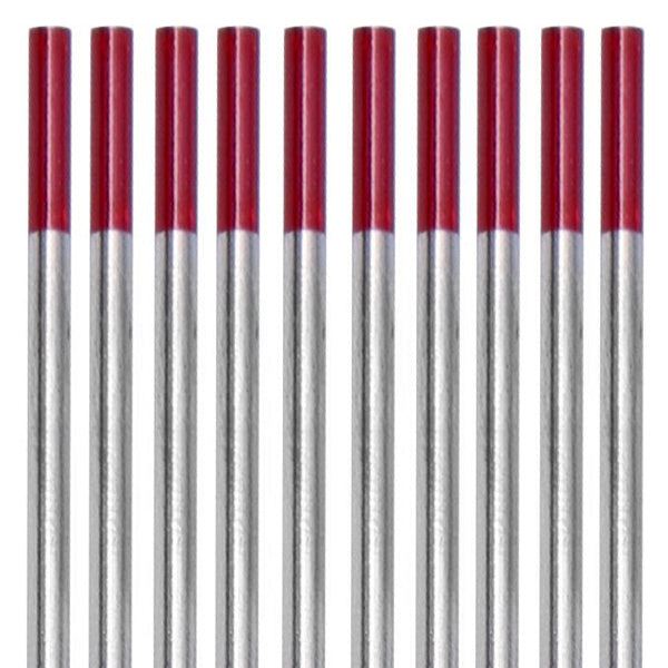 Red tip 2% thoriated 150mm tig tungsten electrode rods || Online ...